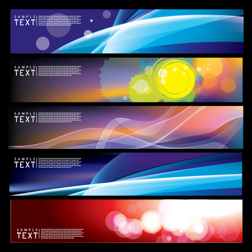 Brilliant Dynamic Banners 2 Vector Download
