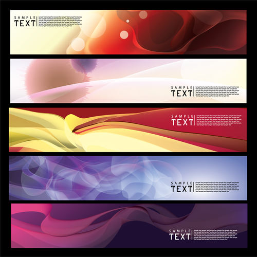 Brilliant Dynamic Banners 3 Vector Download
