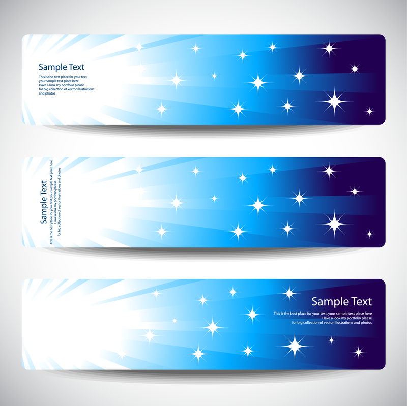 Baixar Vetor De Banner Da Linha Azul 02