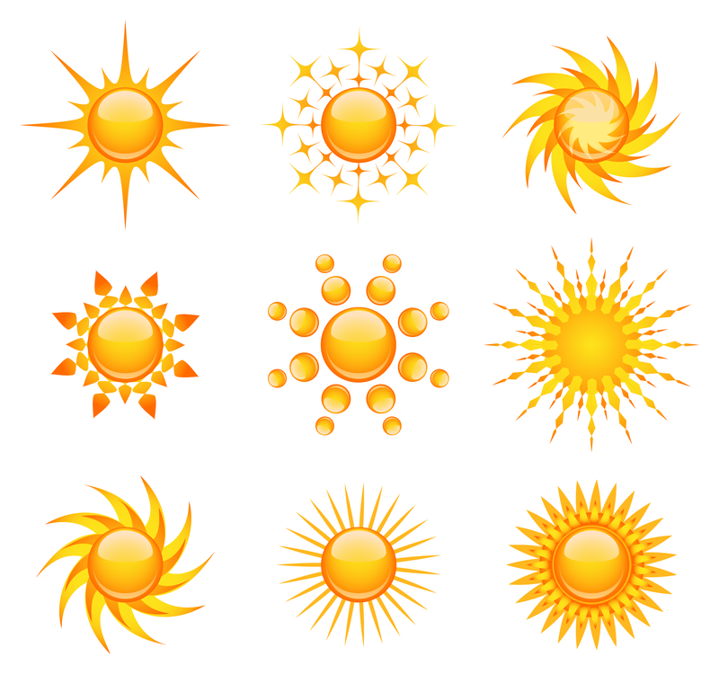 Sol práctica del icono del vector - Descargar vector