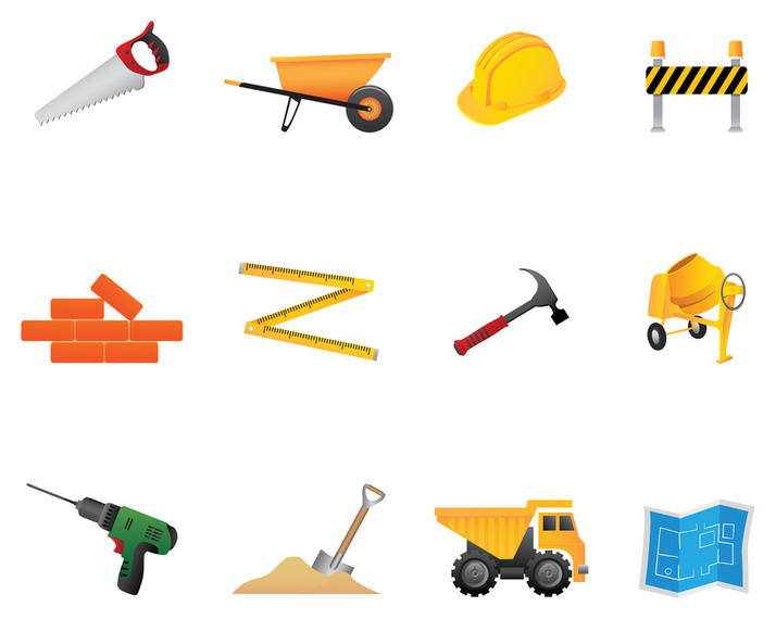 Building and Construction Tools - Vector download