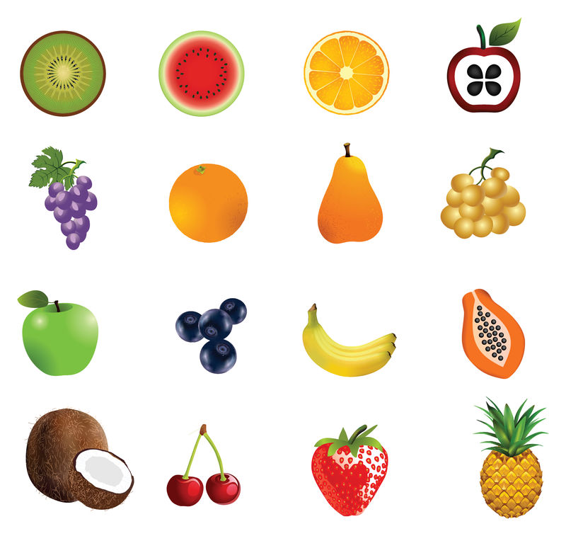 Fruit icon set - Vector download