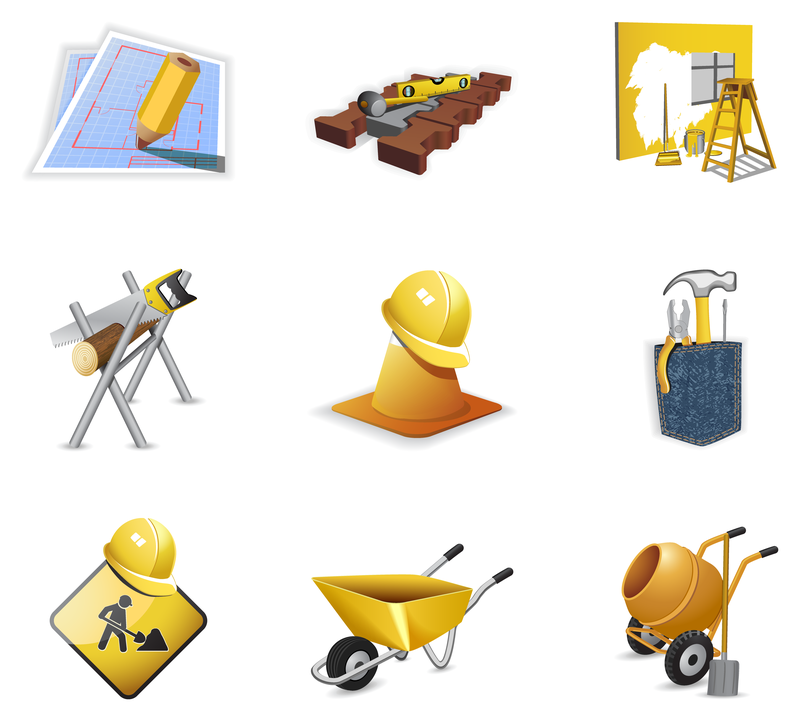 Construction site theme icon - Vector download