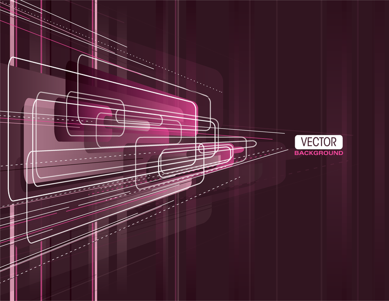 Baixar Vetor De Elementos Roxos Brilhantes 04 Vetor