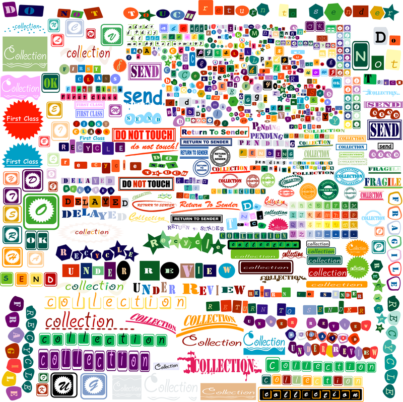 Lovely English Decorative Elements Vector Vector Download