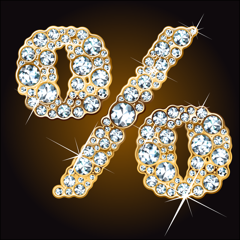 Diamond Numbers Clip Art