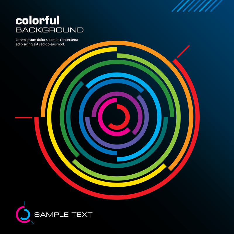 Descarga Vector De Línea De Color 02 Vector