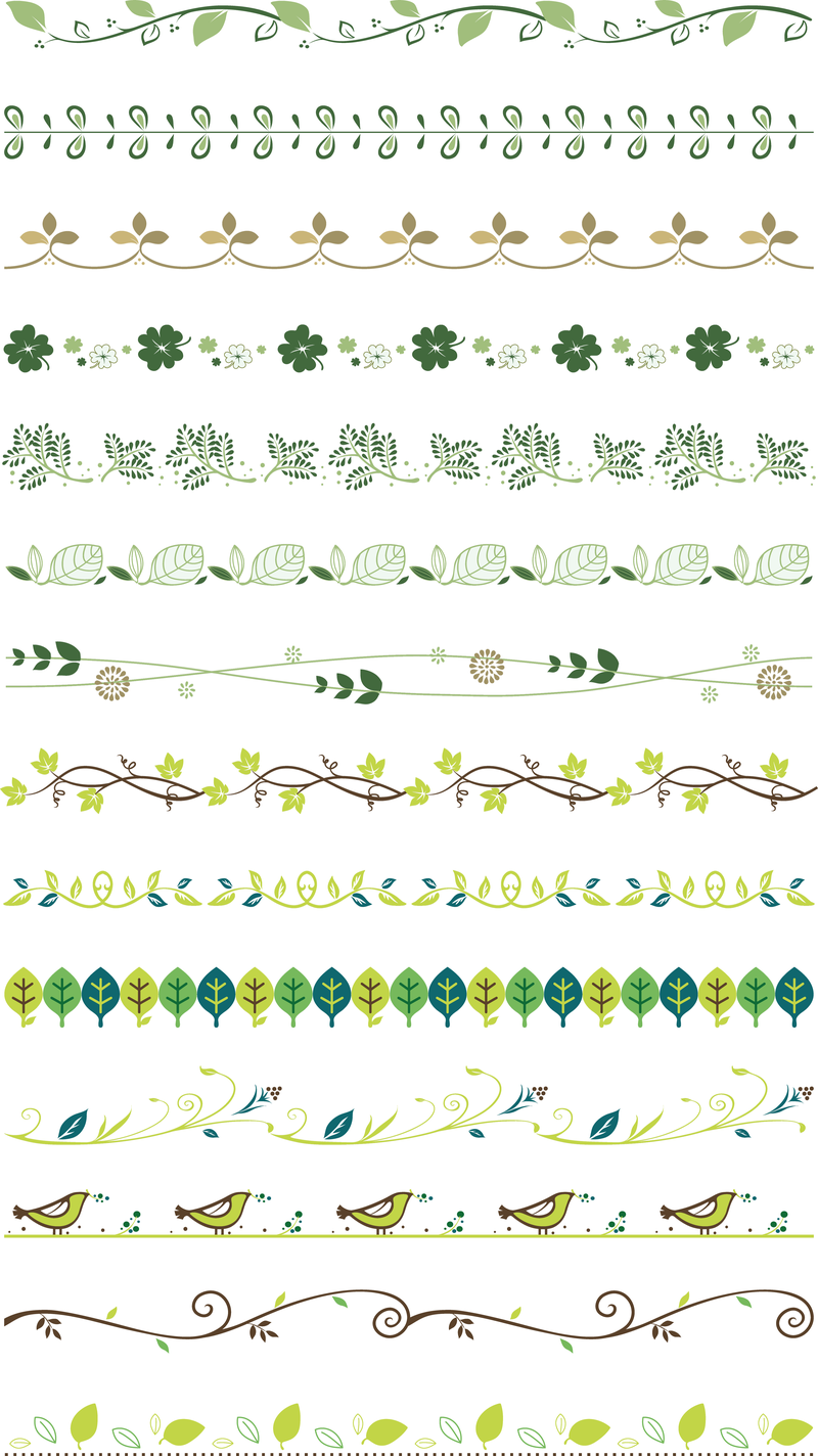 Vector Border Decoration Design Elements - Vector download