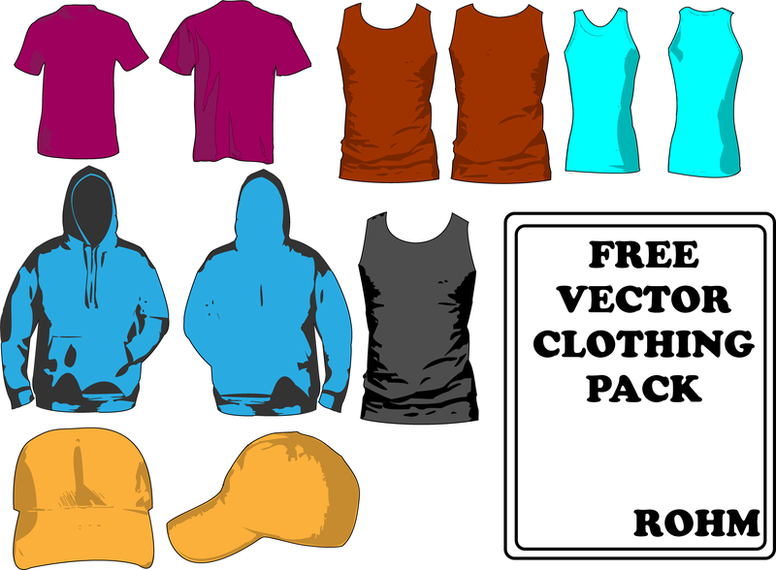 Paquete de plantillas de ropa - Descargar vector
