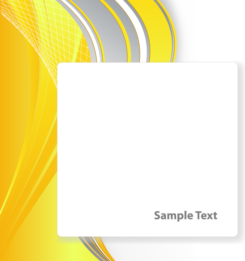 Bright Yellow Line Text Box Vector 3 - Vector download