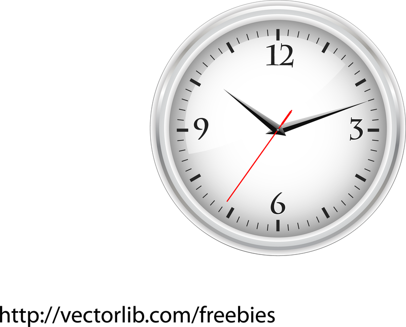 Descarga Vector De Reloj De Oficina Blanco