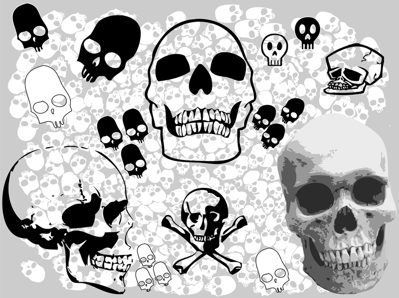 Baixar Vetor De Skull Vector Pack