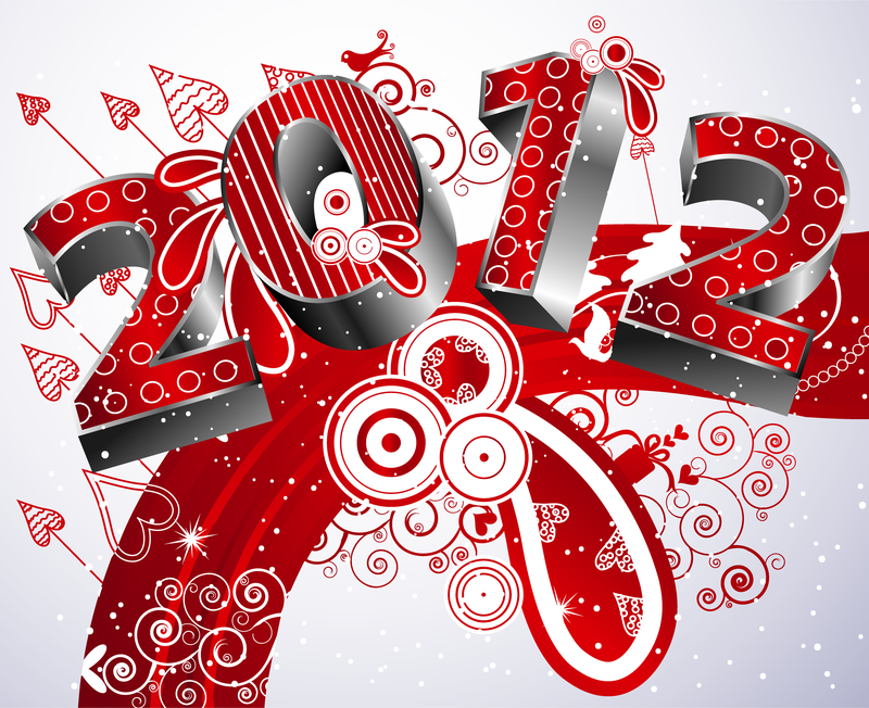 Descarga Vector De 2012 Creative Font 05 Vector
