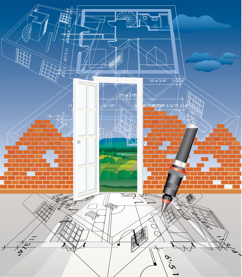 Serie Arquitectónica De Vectores 7 - Descargar Vector