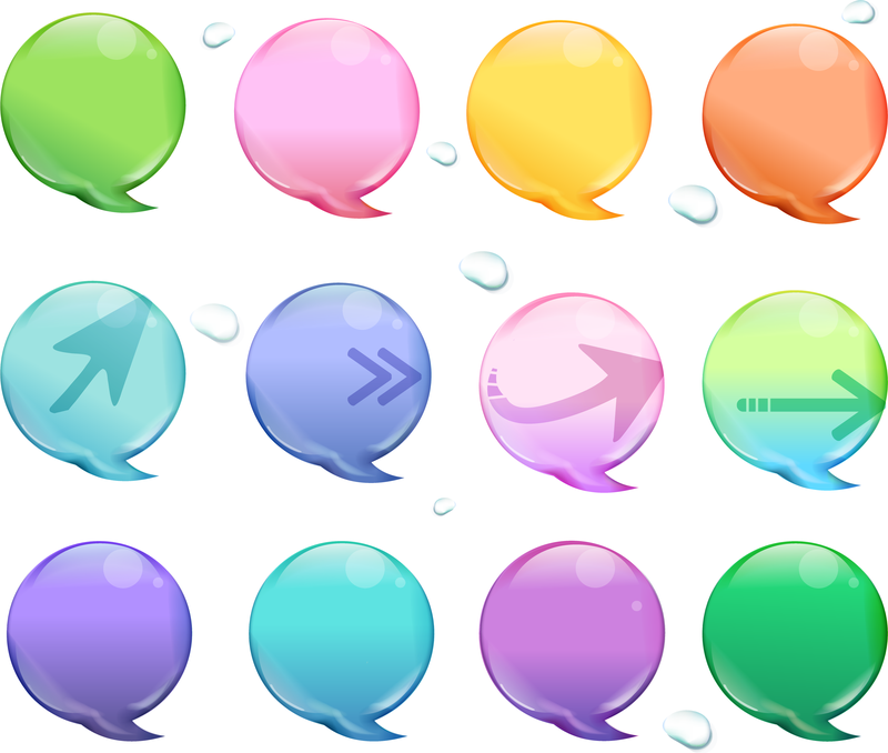 Vector Colorful Callouts - Vector download