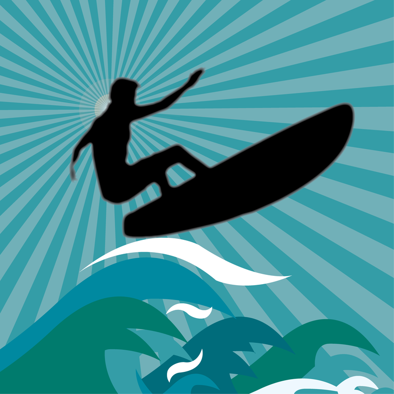 Surf Vector Simples - Baixar Vector