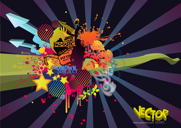 Descarga Vector De Diseño De Artes Vectoriales Grungy