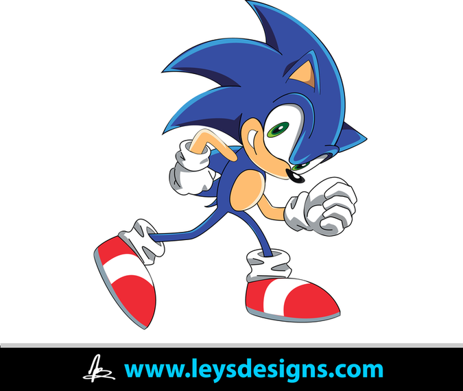 Sonic The Hedgehog Vector - Vector download