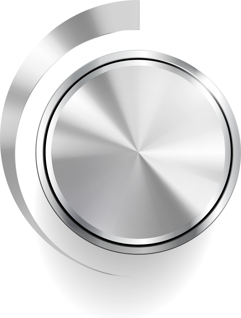 Silver Volume Knob 05 Vector - Vector download