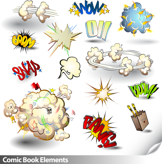 Comic Elements Of Vector Used To - Vector download