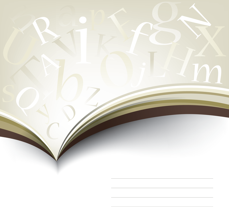 Descarga Vector De Libros Letras 01 Vector