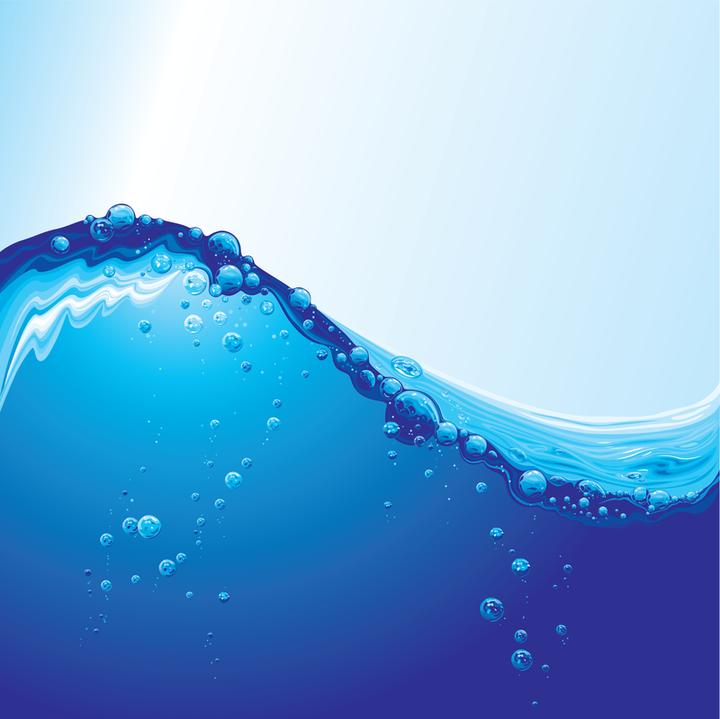 Illustrated water background - Vector download