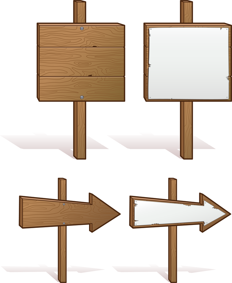 Sinais do vetor da placa - Baixar Vector