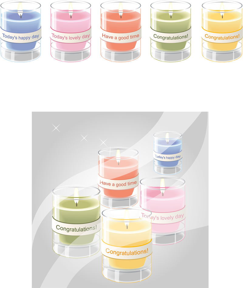 Baixar Vetor De Velas Vector Coloridas