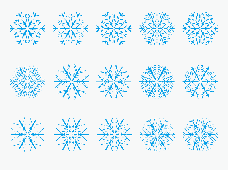 Descarga Vector De Vectores De Copo De Nieve