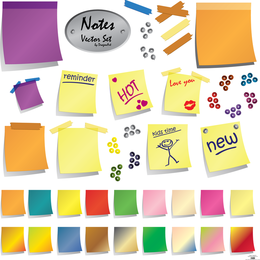 Descarga Vector De Notas Post-it