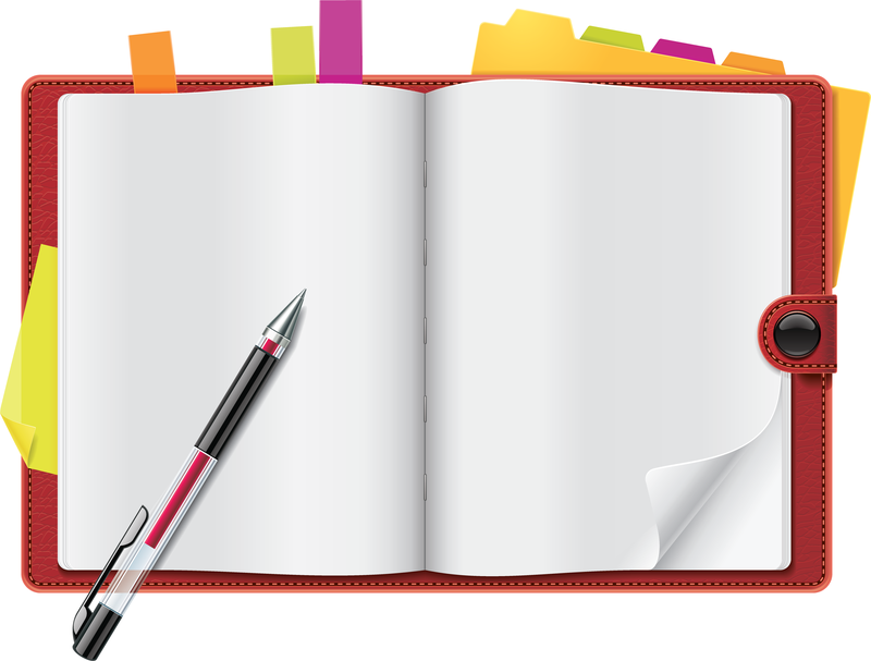 Hermosa vector 2 Bloc de notas - Descargar vector