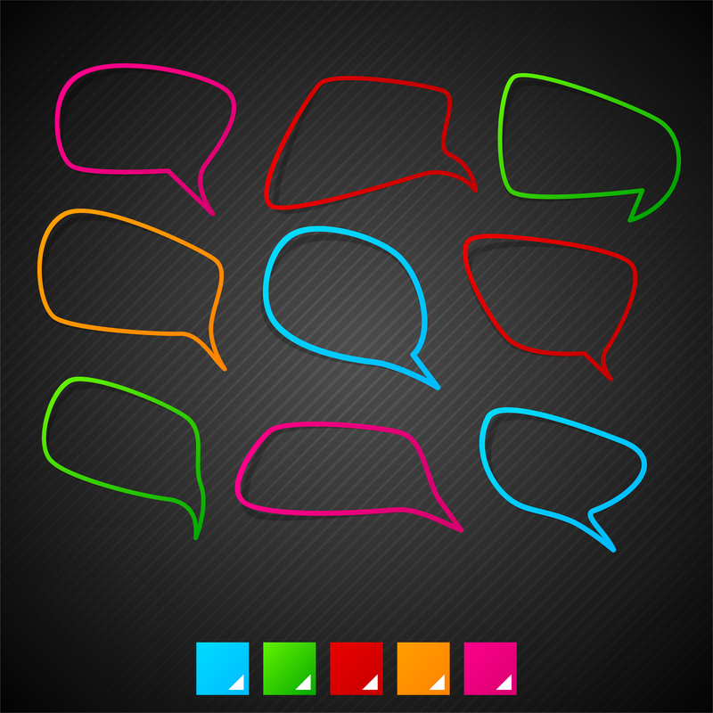 Descarga Vector De Vector De Diálogo Fino 01