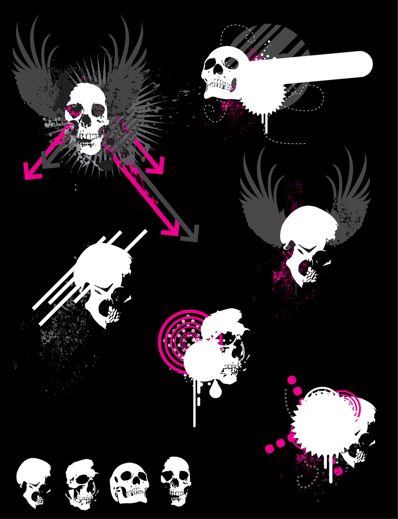 Descarga Vector De Vector Calaveras 2