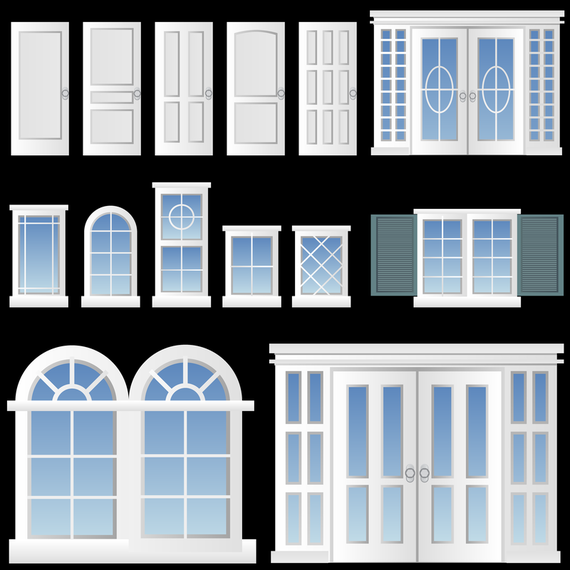 EuropeanStyle Ventanas y Puertas del vector - Descargar vector