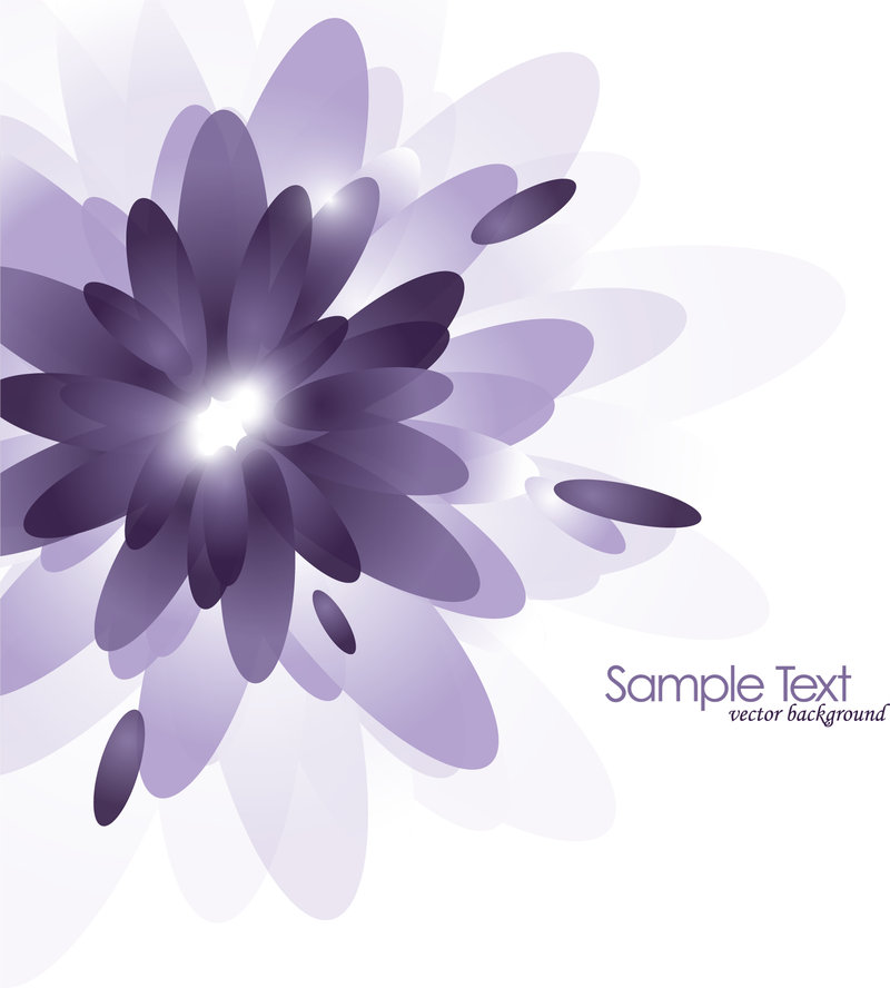 Descarga Vector De Elementos Morados Brillantes 03 Vector