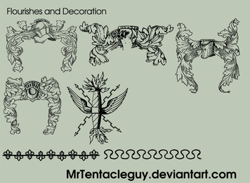 Vectores y gráficos de florituras