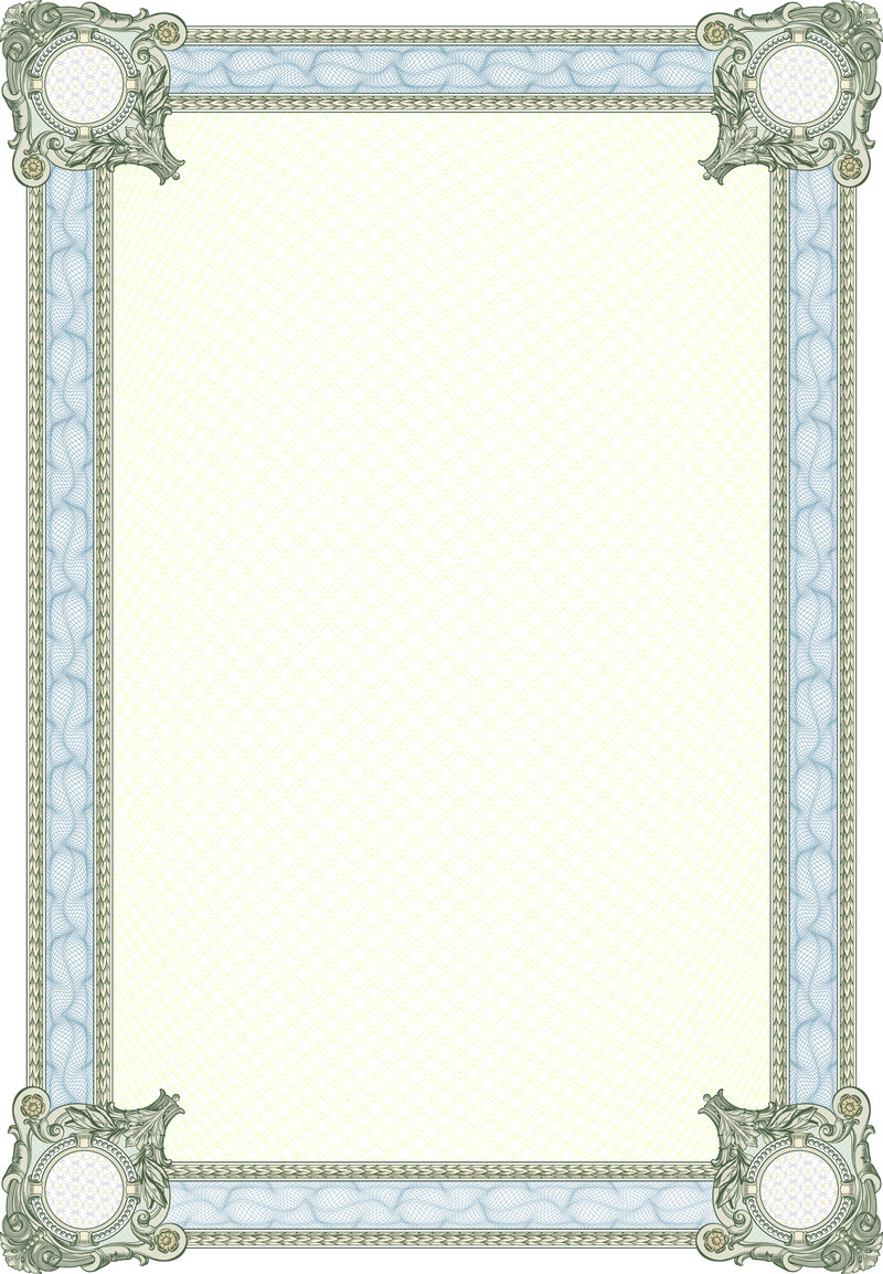 Descarga Vector De Elegante Marco Azul Claro