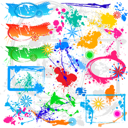 Descarga Vector De Vector De Tinta Colorida 3