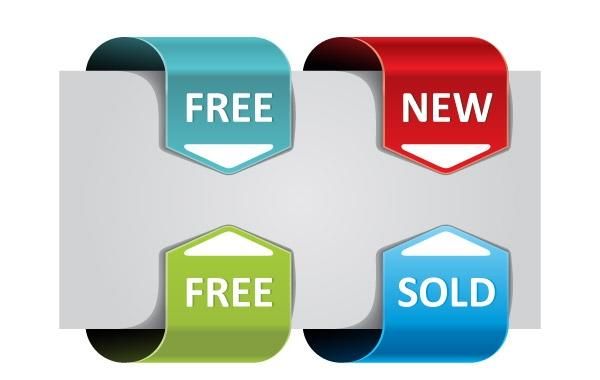 Set of web arrows pointing - Vector download