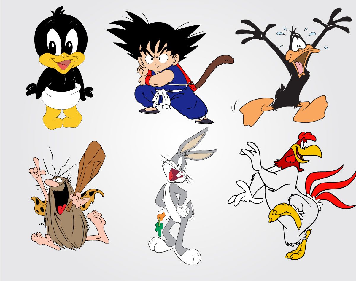 Funky Cartoon Character Pack - Vector download