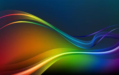 Colorful Waves And Lines Vector Background Vector Download