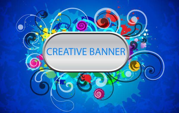 Banner creativo - Descargar vector