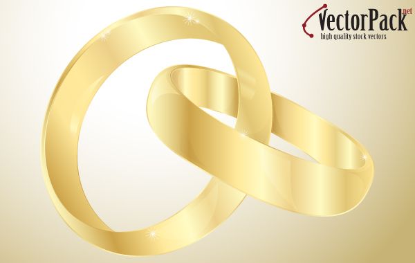 Eheringe Aus Gold - Vektor Download