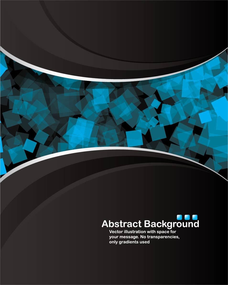 Dark Split Background with Blue Cubes in Middle - Vector download