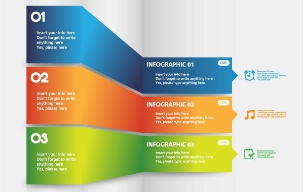 Folding Info-Graph Template Vector Download
