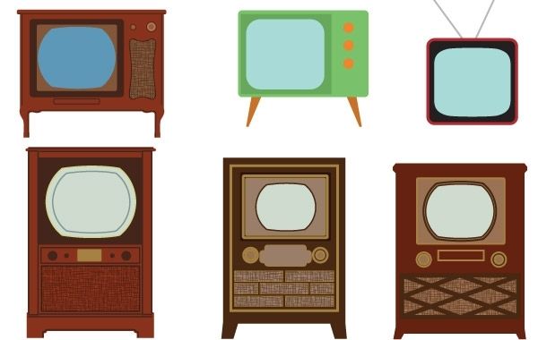 TV Vector art - Vector download