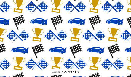 Racing Elements Pattern Design Vector Download