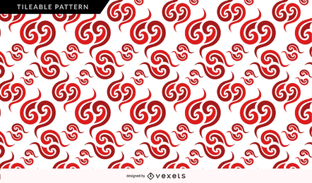 Red Wind Swirl Pattern Vector Download