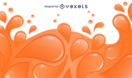 Orange Liquid Background 3 Vector Download