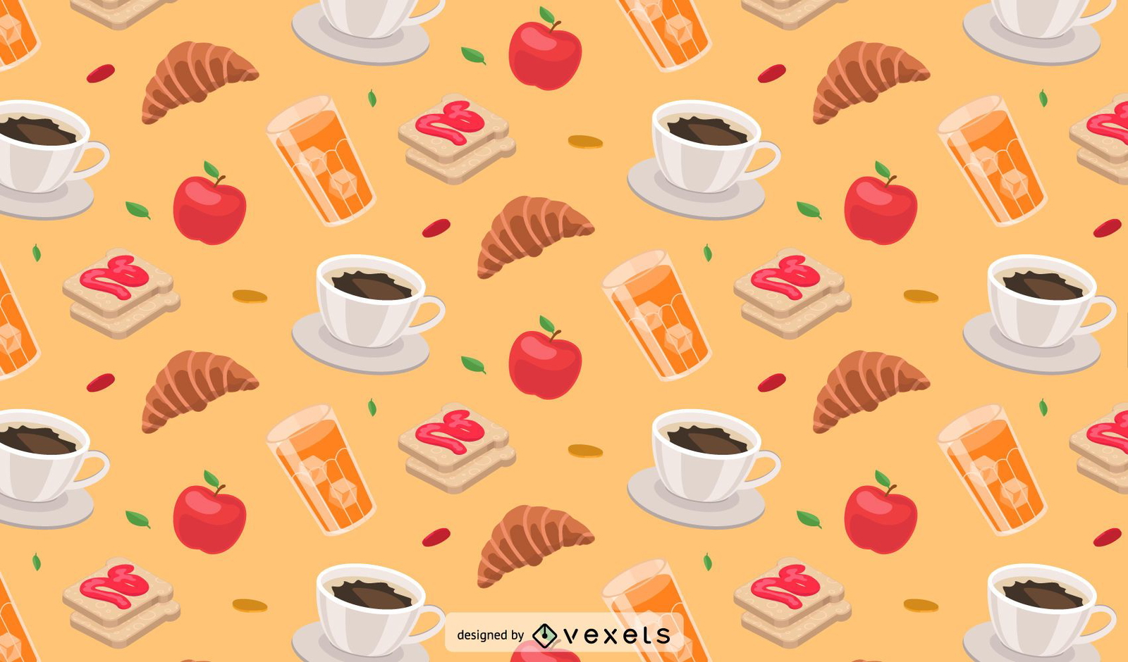 Vector Food Pattern - Vector download
